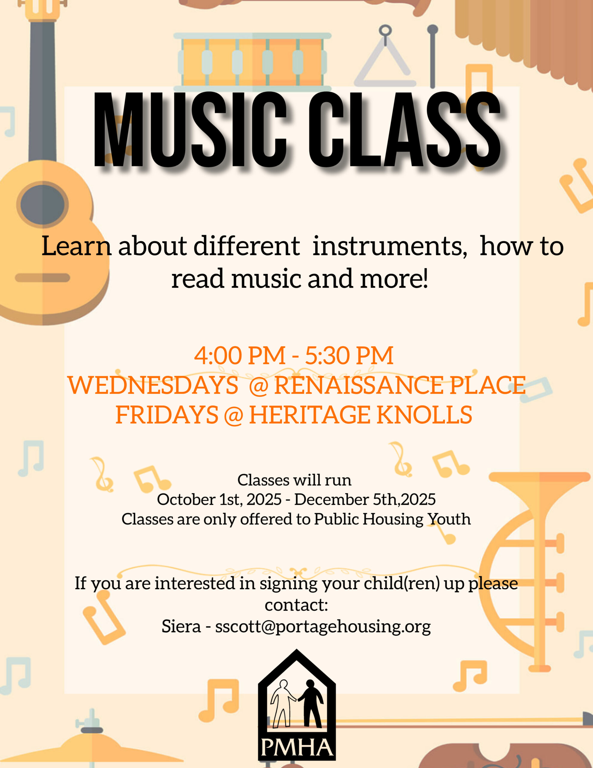 Music Class at Renaissance Place - Portage Metropolitan Housing Authority